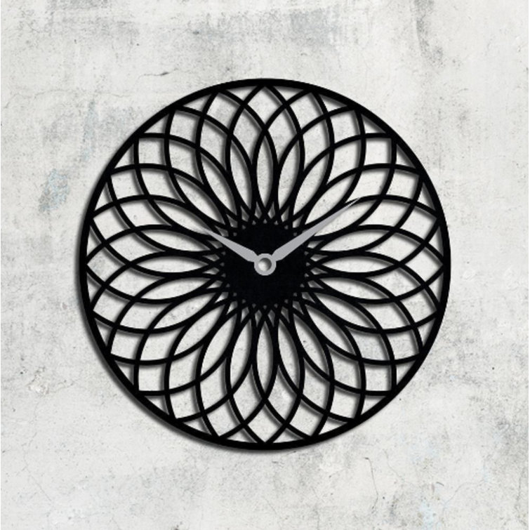 Highland Dunes Mandala Metal Wall Clock | Wayfair.co.uk